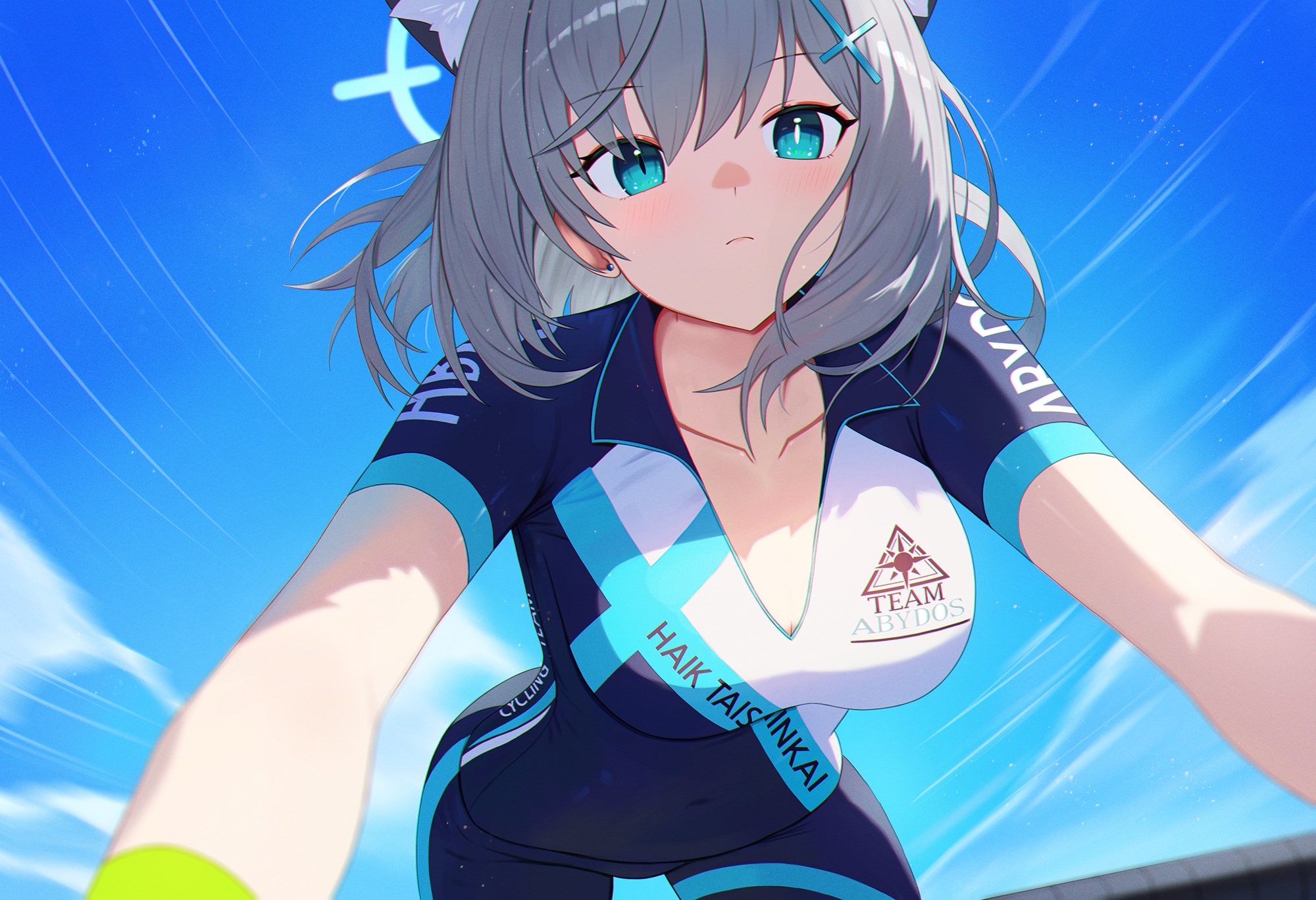 melreon blue archive sunaookami shiroko animal ears bike shorts halo nekomimi | #1205810 | yande.re